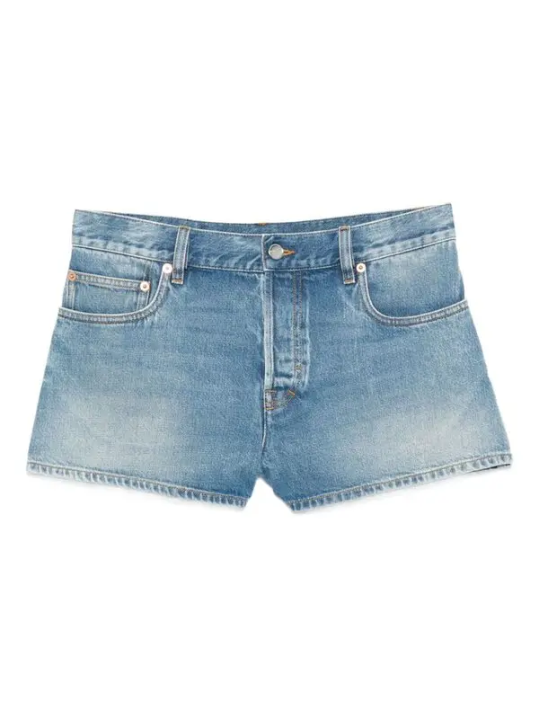 Gucci Denim Cotton Shorts - Clear Blue