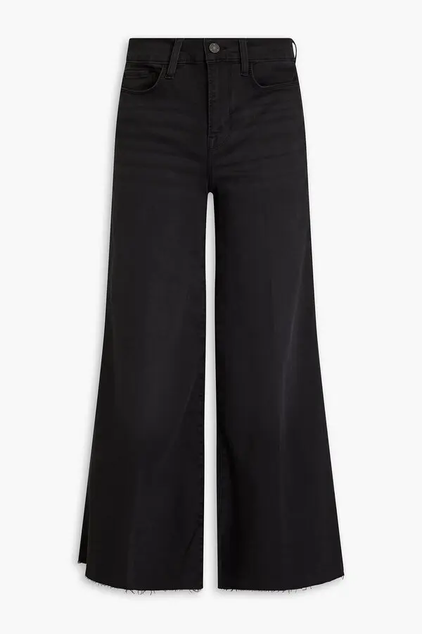 FRAME Le Palazzo Crop High-rise Wide-leg Jeans