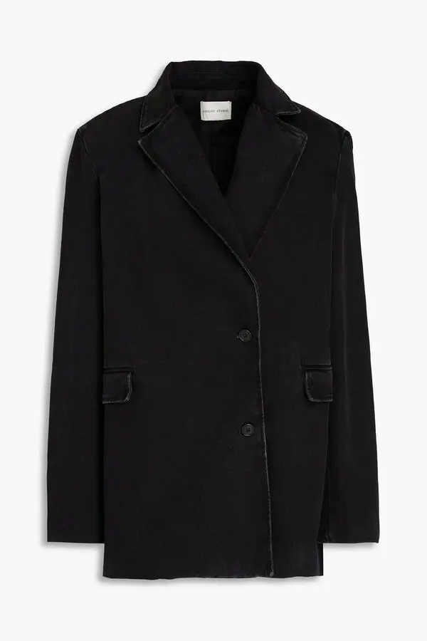LOULOU STUDIO Mina Denim Blazer - Black