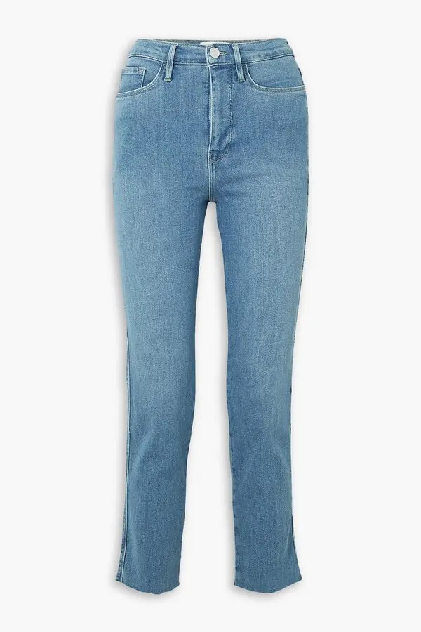 FRAME Le Sylvie Cropped High-rise Skinny Jeans