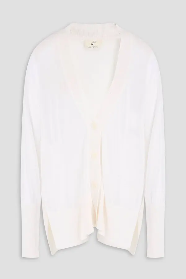 Bite Studios Silk And Cotton-blend Cardigan