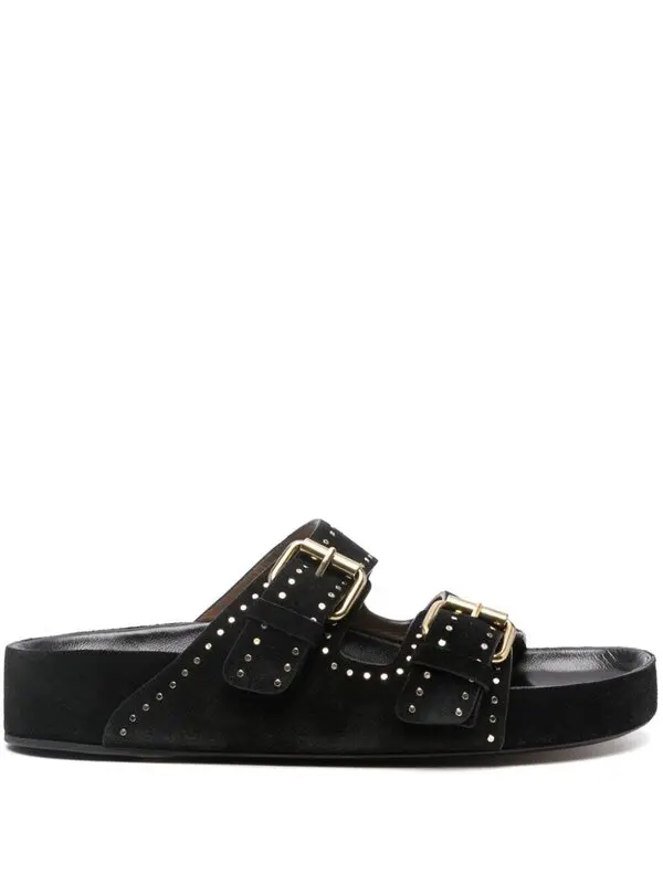 Isabel Marant Lennyo Buckle Sandals - Black