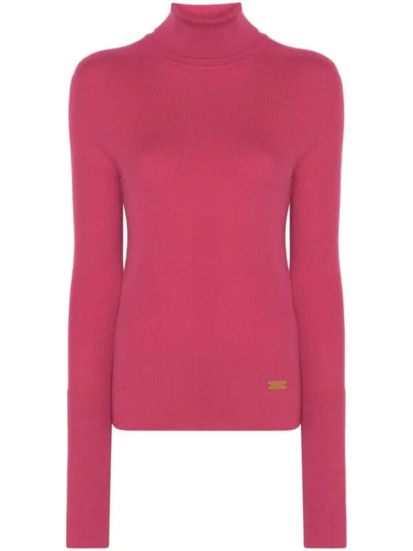 Balmain Logo-plaque Jumper - Pink