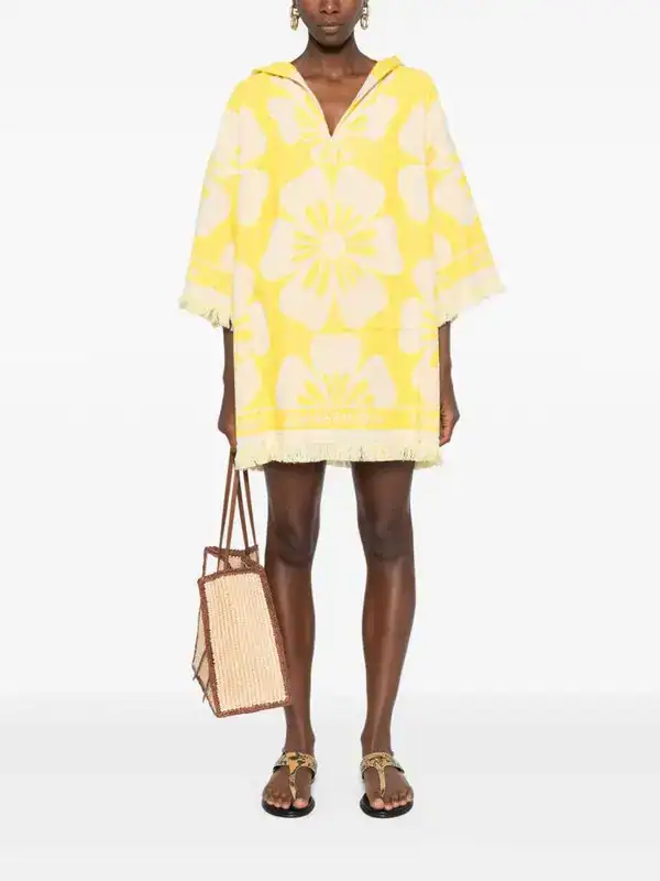 Zimmermann Golden Hooded Mini Dress In Yellow - 21% Off | Editorialist