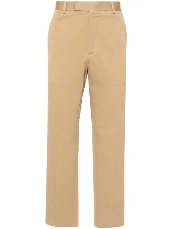 Gucci Web-stripe Trim Tailored Trousers - Neutrals