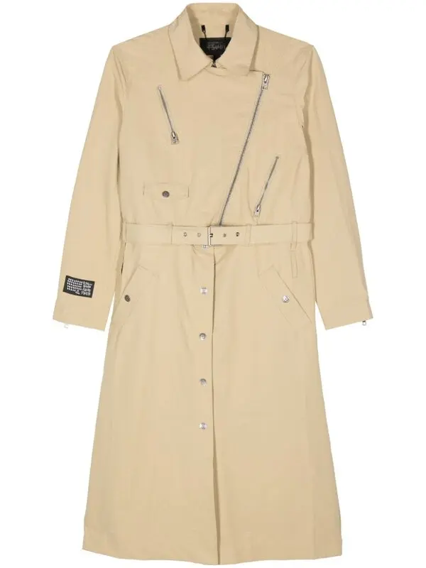Ksubi Incognito Biker Twill Trench Coat
