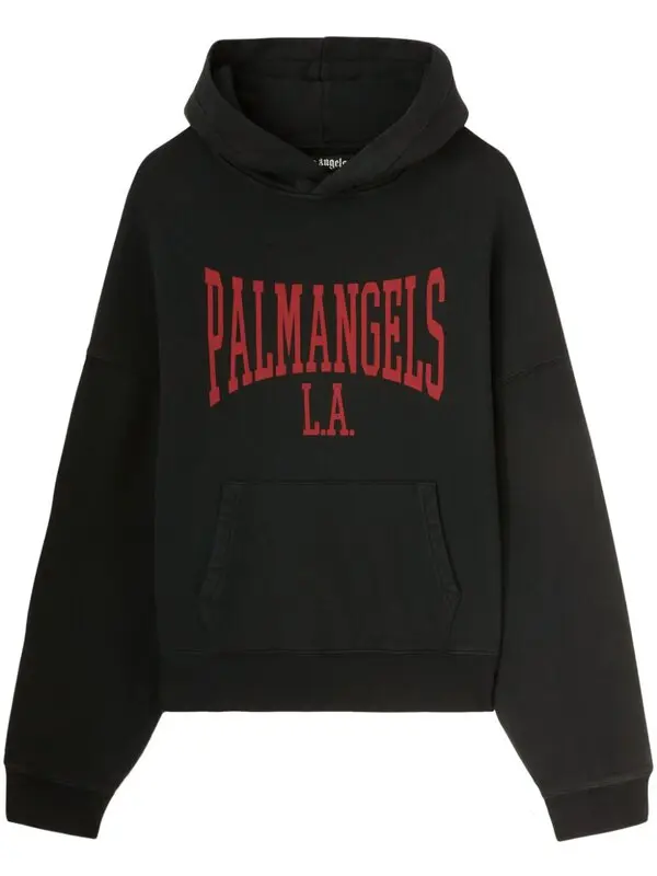 Palm Angels Logo-print Cotton Hoodie