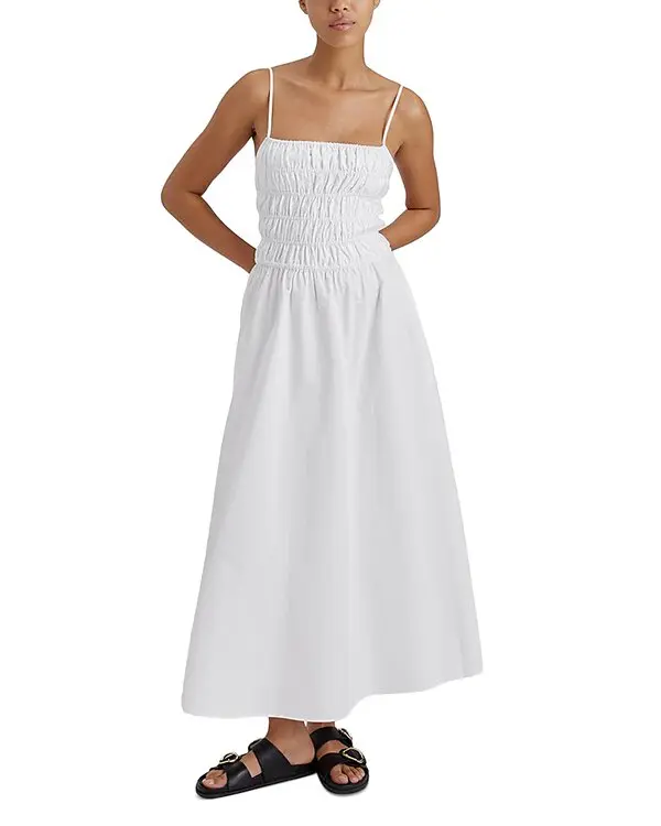 Solid & Striped The Delta Midi Dress - Marshmallow