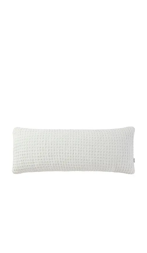 SUNDAY CITIZEN Snug Waffle Lumbar Pillow In Cream - Off White