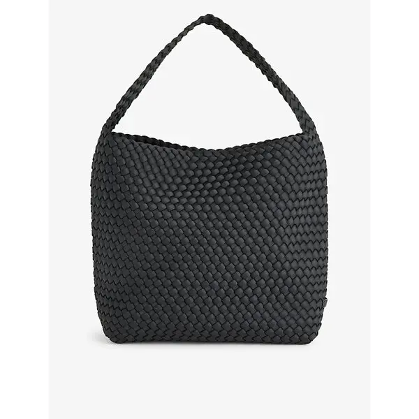 NAGHEDI Nomad Woven Hobo Bag - Onyx