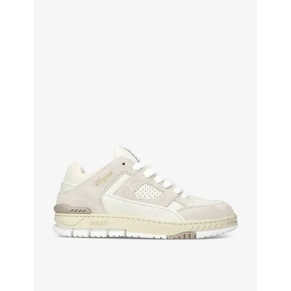 Axel Arigato Area Lo Brushed-suede And Leather Low-top Trainers - Beige