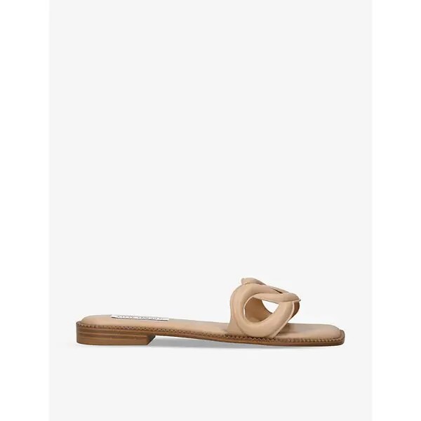 Steve Madden Stash Cut-out Faux-leather Sandals