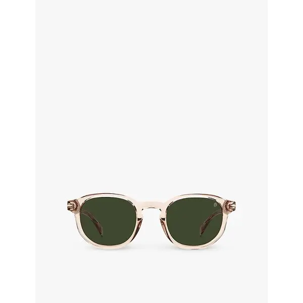 DB EYEWEAR BY DAVID BECKHAM 1007/s Round-frame Sunglasses - Mud
