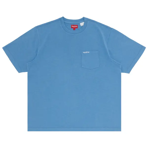 Supreme Short-sleeve Pocket Tee 'light Slate - Blue