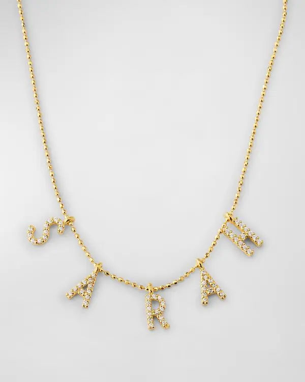 Tai 14k-plated Personalized Five-letter Necklace - Gold