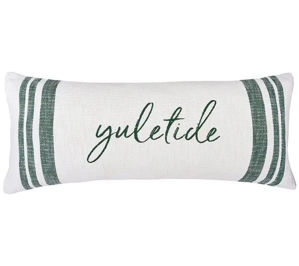 VALERIE PARR HILL Morgan Yuletide Woven Christmas Throw Pillow Valerie