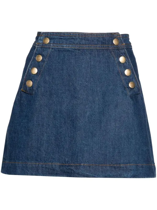 FRAME Sailor Denim Mini Skirt