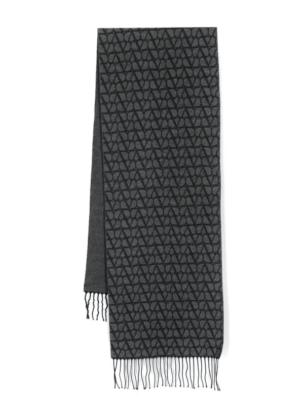 Valentino Garavani Toile Iconographe Fringed Scarf