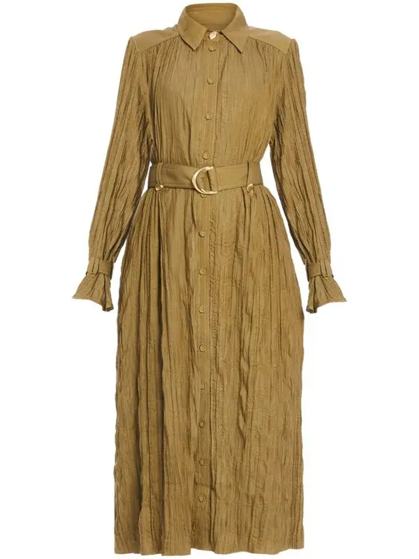 Aje Bays Belted Midi Dress