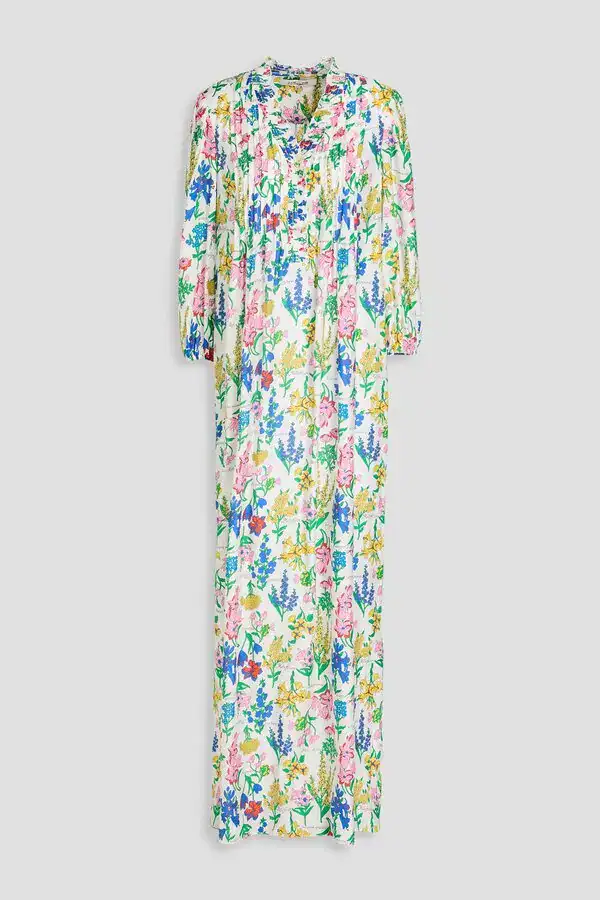 Diane Von Furstenberg Layla Maxi Dress In White 60% Off