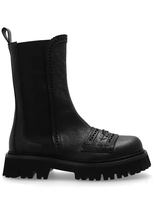 Moschino Heart-motif Ankle Boots