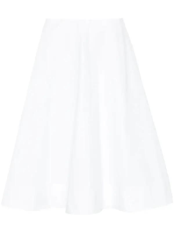 Khaite A-line Poplin Skirt