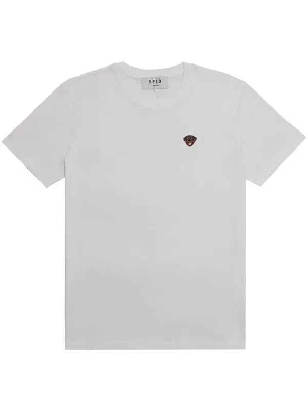 PELO FOUNDATION Dog-appliqué T-shirt - White