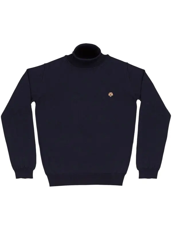 PELO FOUNDATION Dog Appliqué Merino Wool Jumper