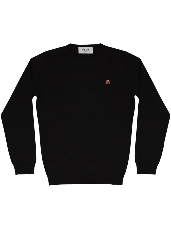 PELO FOUNDATION Dog Appliqué Jumper - Black