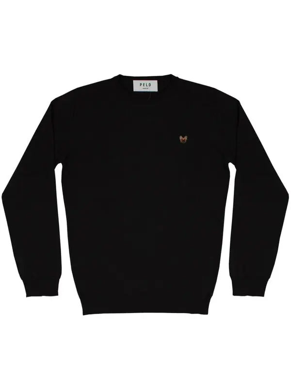 PELO FOUNDATION Dog-appliqué Jumper - Black
