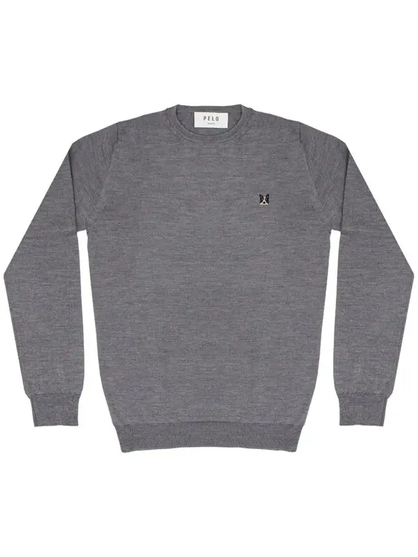 PELO FOUNDATION Dog-appliqué Jumper - Grey