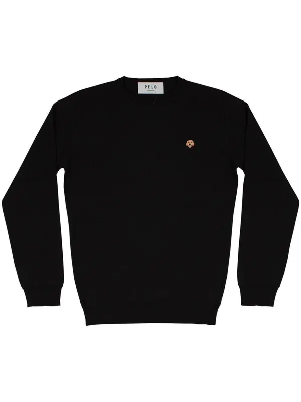 PELO FOUNDATION Dog-appliqué Jumper - Black