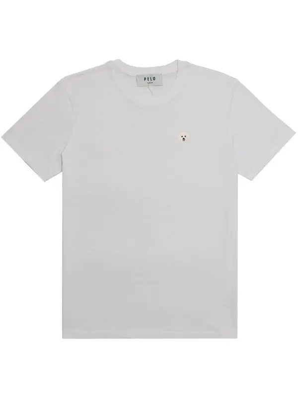 PELO FOUNDATION Dog-appliqué T-shirt - White