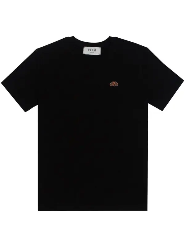 PELO FOUNDATION Sausage Dog Patch T-shirt - Black