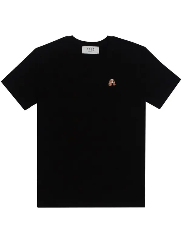 PELO FOUNDATION Cavalier King Patch T-shirt - Black