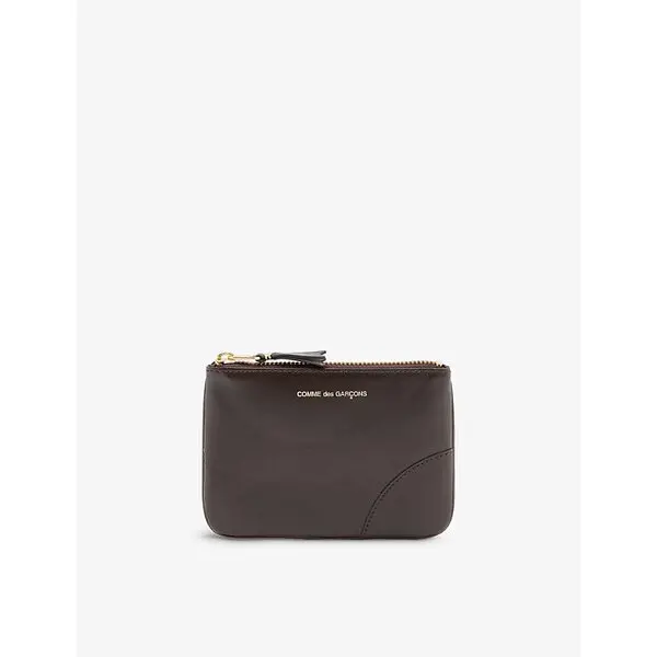 Comme Des Garçons Logo-print Leather Wallet - Brown