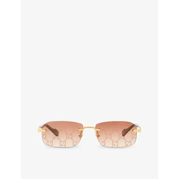 Gucci Rectangle-frame Polyamide Sunglasses