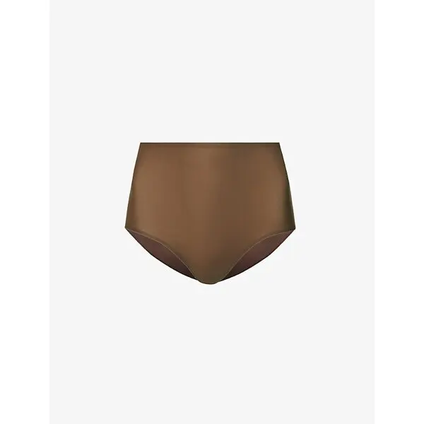 Chantelle Soft Stretch Seamless One-size High-waisted Briefs - Cocoa