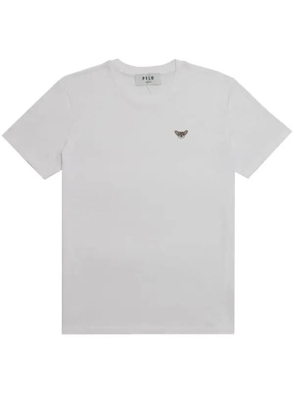 PELO FOUNDATION Dog-appliqué T-shirt - White