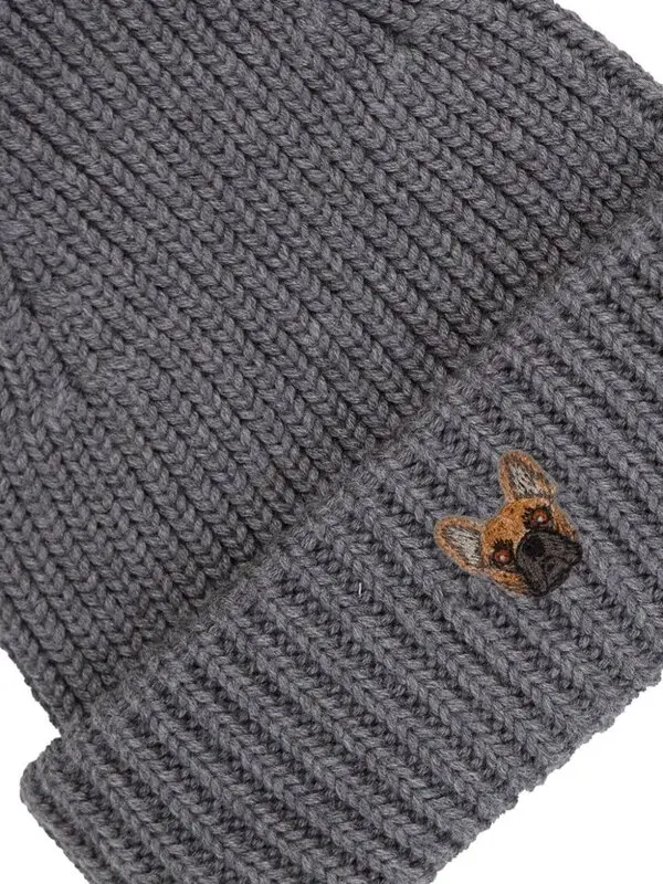 PELO FOUNDATION Bouledogue Patch Beanie - Grey