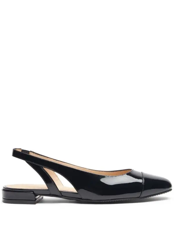 STUART WEITZMAN Sleek Slingback Leather Pumps - Black