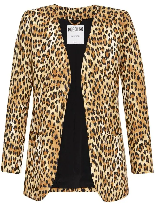 Moschino Leopard-print Blazer