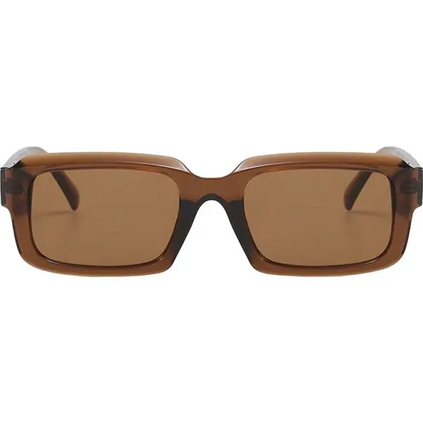 FIFTH & NINTH Danni Oversized Rectangular Sunglasses - Brown