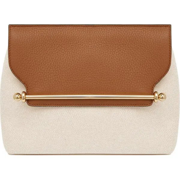 Strathberry Canvas & Leather Crossbody Bag