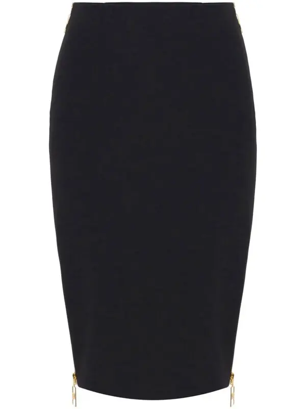 Elisabetta Franchi Zip-detail Crepe Skirt