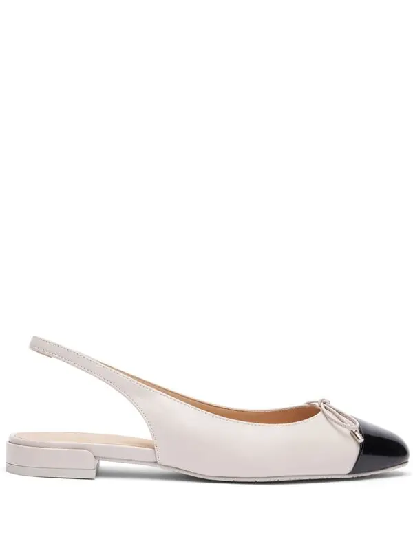 STUART WEITZMAN Sleek Bow Slingback Ballerina Shoes