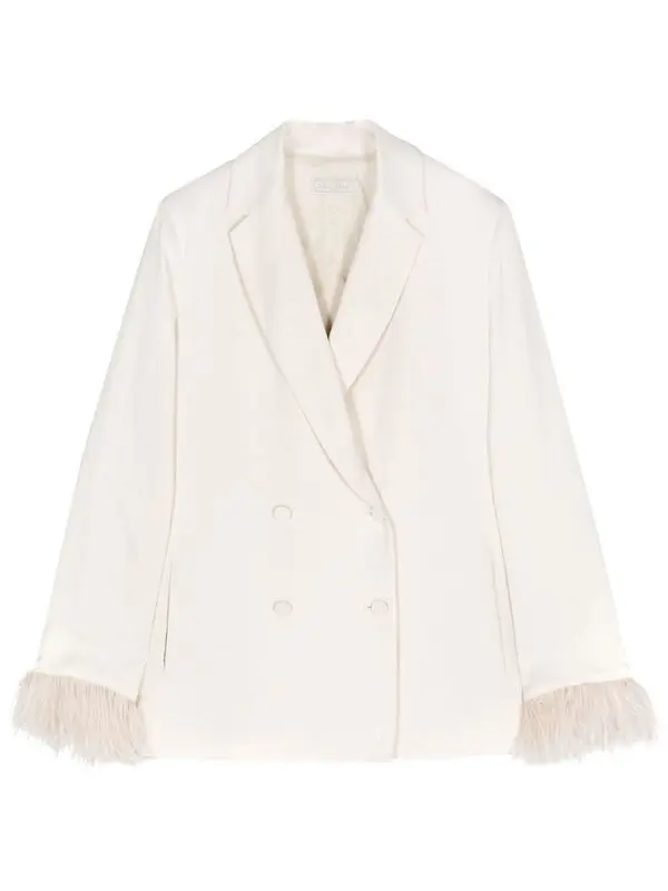Antonelli Firenze Elle Feather-trim Blazer