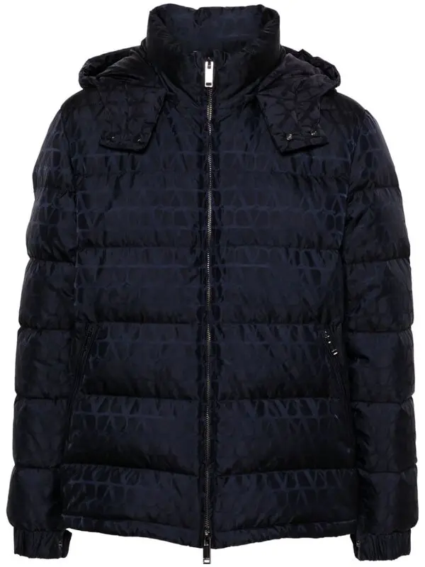 Valentino Garavani Toile Iconographe Padded Jacket - Blue