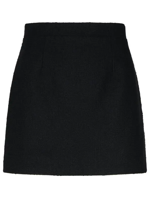 Patou Virgin Wool Blend Miniskirt - Black