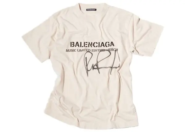 Balenciaga Rupaul Small Fit T-shirt - Chalky White/black